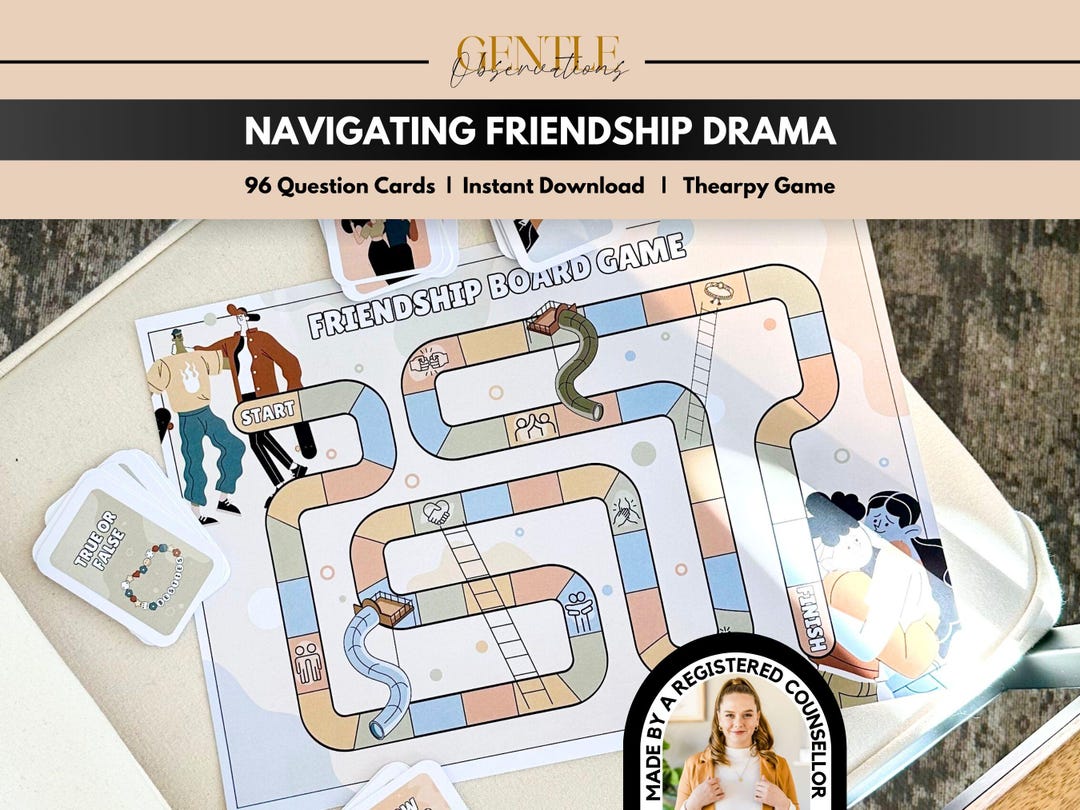 Social Skills Friendship Board Game for Kids, SEL, Assertive ...