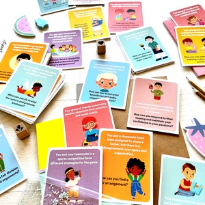 Conflict Resolution Flashcards for Kids Social Skills Development ...