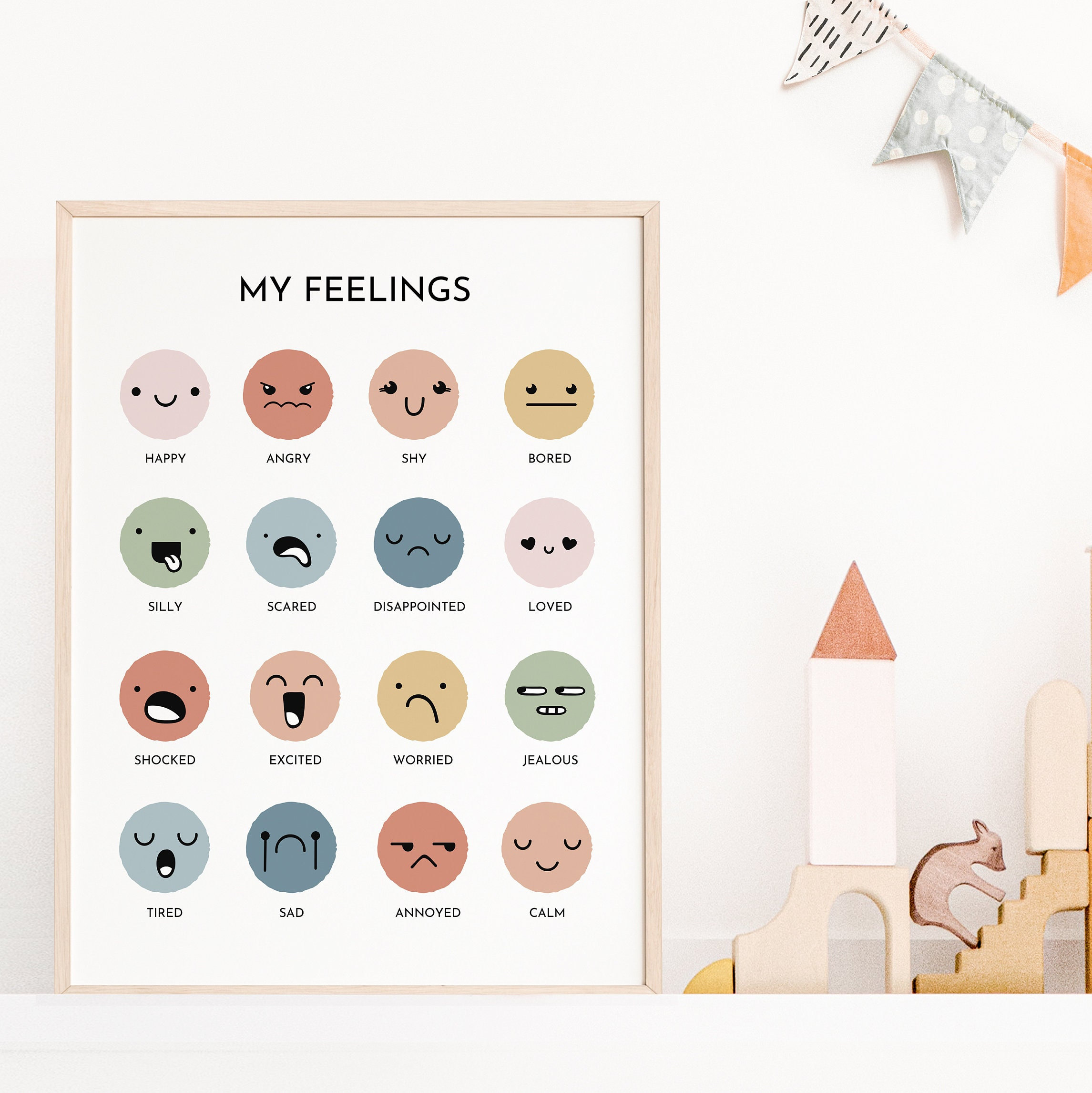 FEELINGS CHART Feelings Poster Emotions Chart School | Etsy