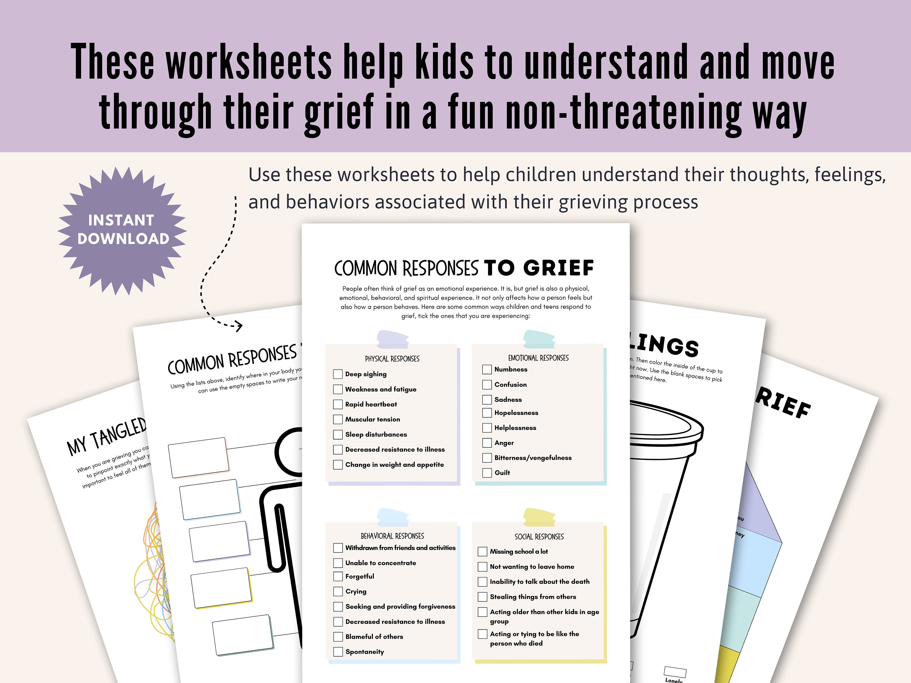 Grief Workbook for Kids Grief and Loss Grief Journal Stages - Etsy UK Grief Workbook for Kids Grief and Loss Grief Journal Stages - Etsy UK