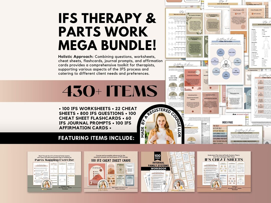 IFS Bundle, Internal Family Systems Worksheets, IFS Cheat Sheets, Parts ...