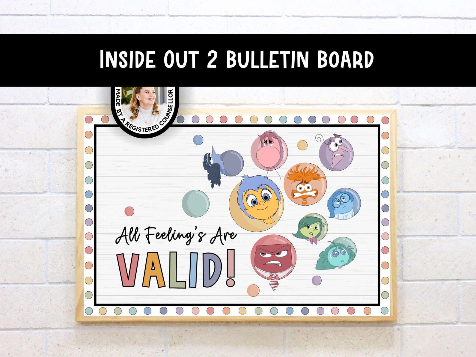 Inside Out 2 Bulletin Board Kit for School Counselors, Classroom ...