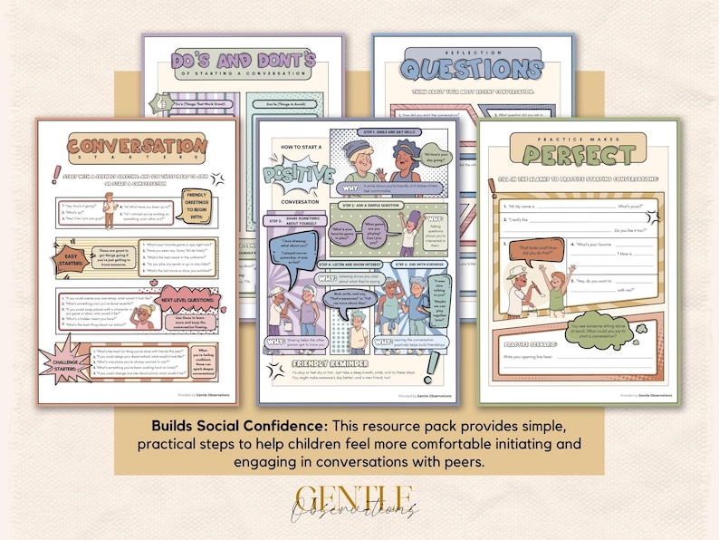 How to Start a Positive Conversation, Social Skills Activities ...
