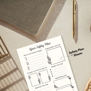 Crisis Safety Plan, Counselling Worksheet, Therapy Aid, Psychology Tool ...