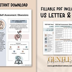 OCD Obsessions Self-assessment, OCD Worksheets, Obsessive Compulsive ...