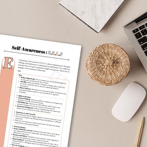 Self-awareness Psychoeducational Worksheets to Help Improve Self-esteem ...