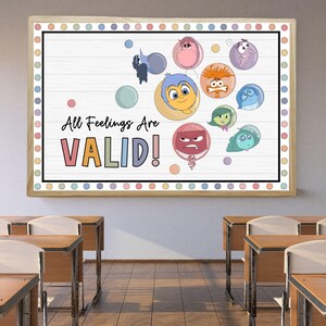 Inside Out 2 Bulletin Board Kit for School Counselors, Classroom ...