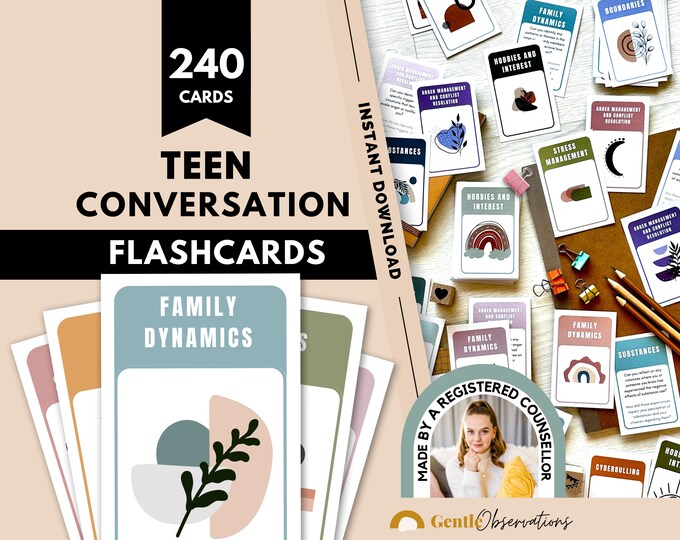 Teen Therapy Question Cards: Conversation Starters - Etsy Canada