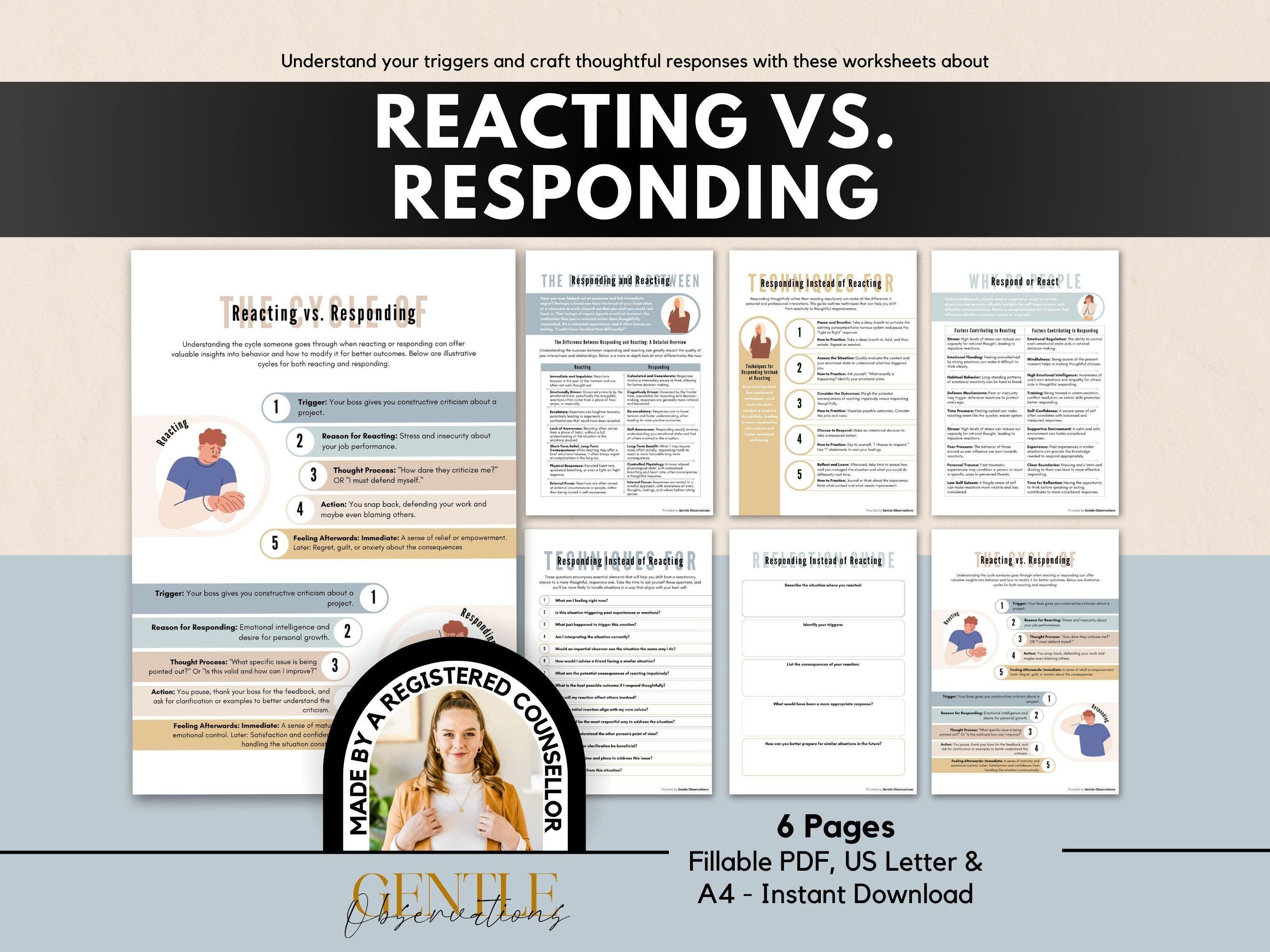 Reacting Vs Responding Couples Therapy Communication and Emotional ...