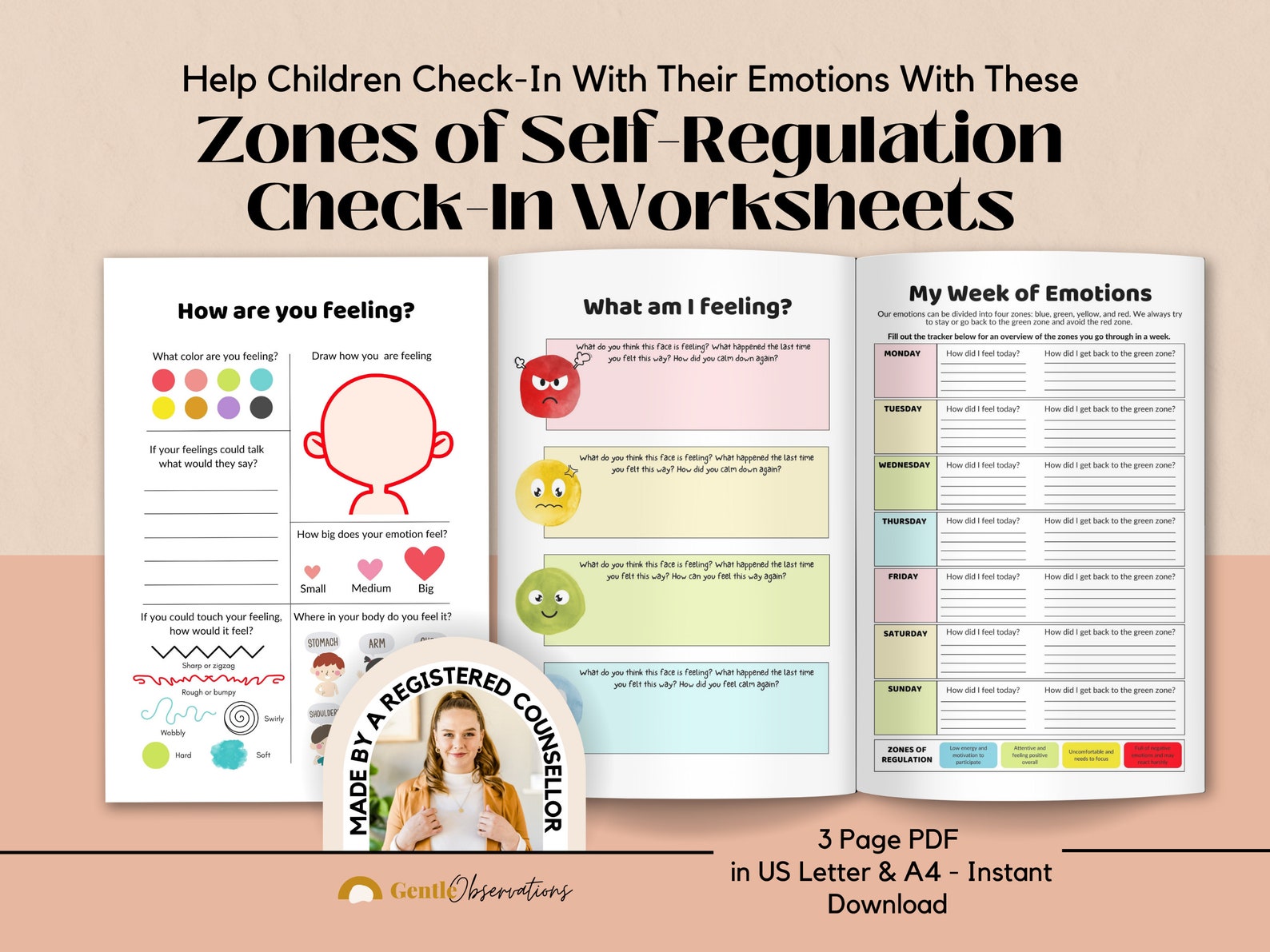 Zones of Regulation, Bulletin Board Bundle, Calming Corner Kit, Coping ...