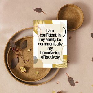 Boundaries Affirmation Flashcards Setting Healthy Boundaries Cards ...