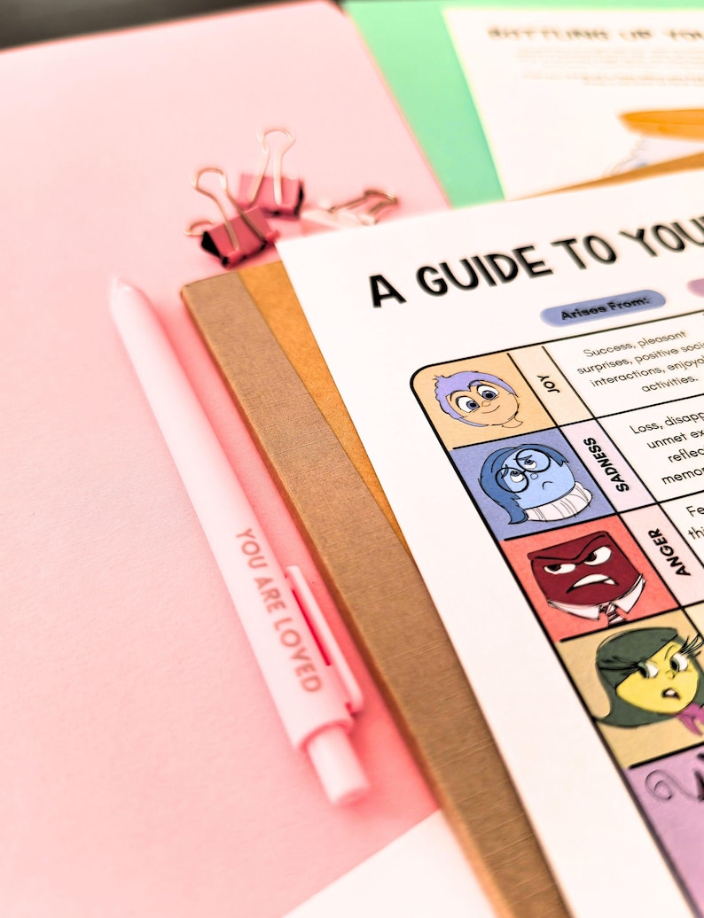 Inside Out 2 Emotional Regulation Worksheet Bundle for School ...