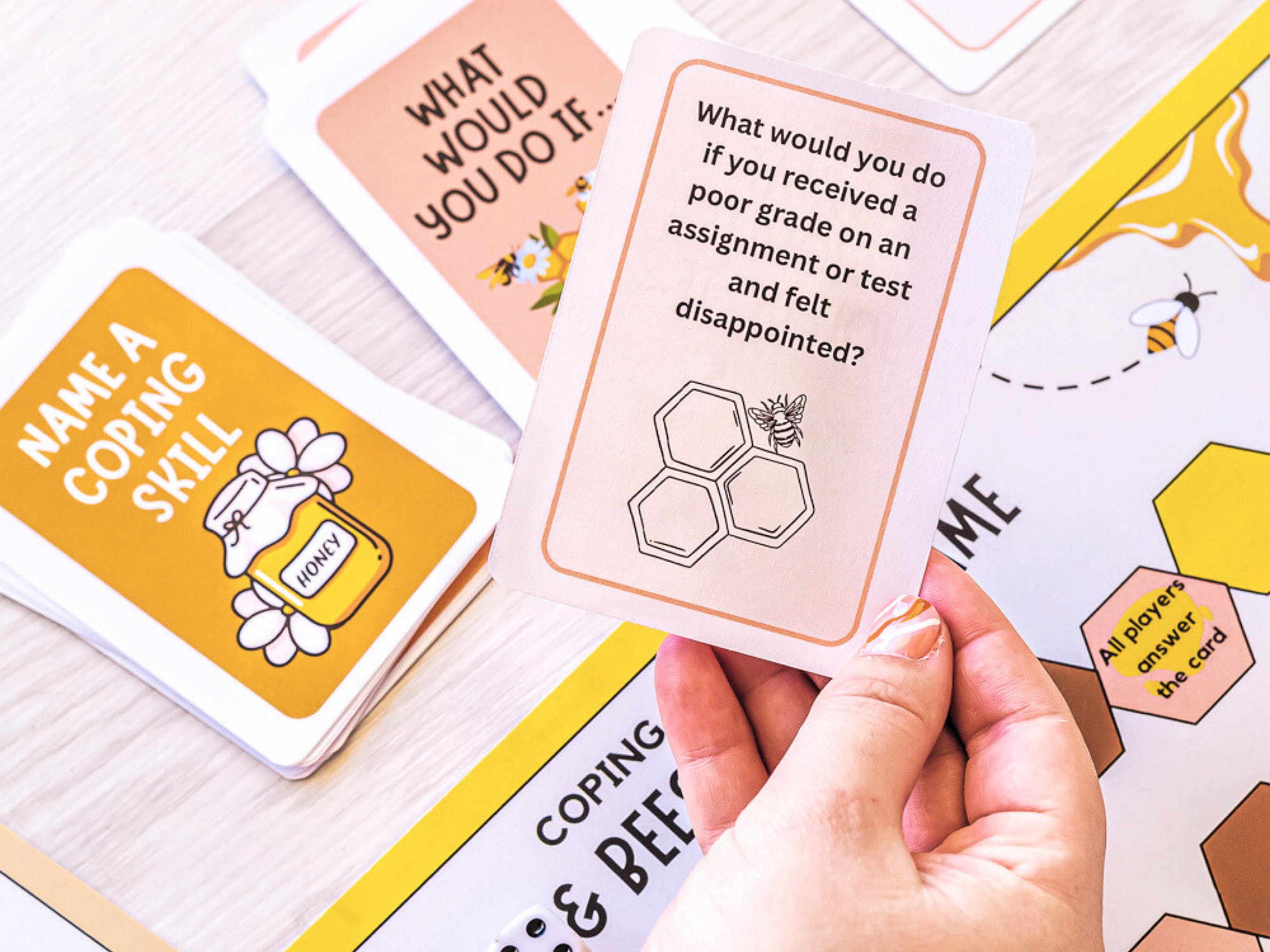 Coping Skill Therapy Board Game, Group Therapy Game, Social Emotional ...