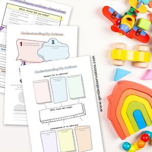 Behavior Analysis Think Sheets for Restorative Justice Circles and Class Management, School ...