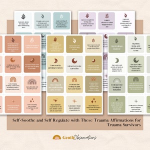 Affirmations for Trauma Survivors, Anxiety Coping Statements, Anxiety ...