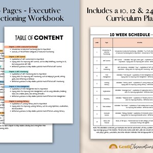 Executive Functioning Worksheets for Kids, ADHD Therapy Resources, ADHD ...