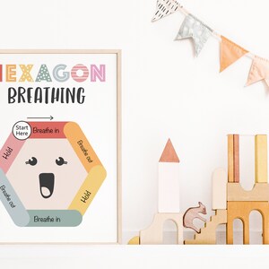 Hexagon Breathing Poster, Feelings Poster, Calming Corner, Social ...