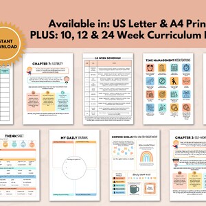 Executive Functioning Worksheets for Kids ADHD Therapy - Etsy