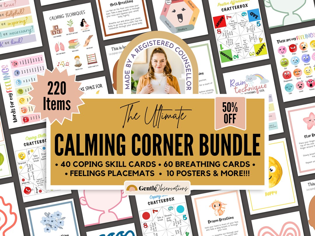 Calm Corner Bundle 50% OFF for Kids Anxiety Relief Coping - Etsy