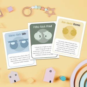 Trauma Reaction Cards for Kids, Identifying Trauma Survival Patterns ...