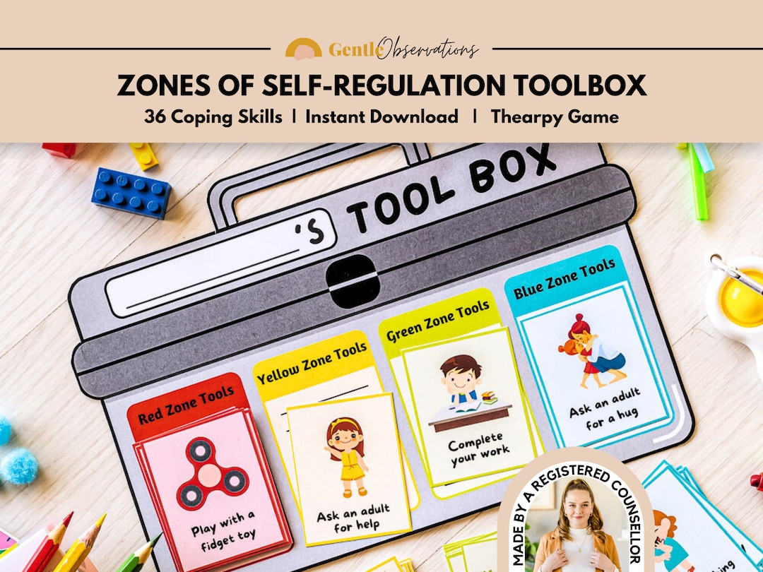 Zones of Self-regulation Coping Skills Toolbox, School Counselors ...