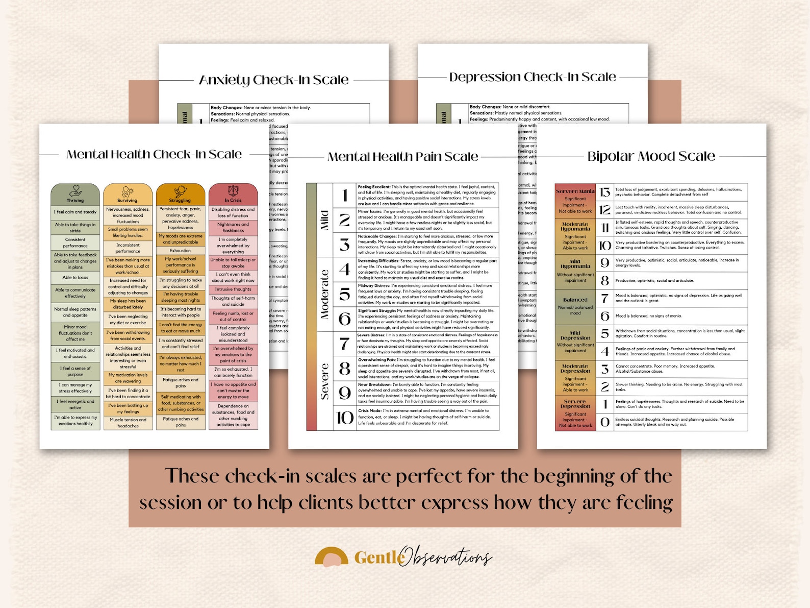 Mental Health Check-in Scales to Identify Emotions in Therapy Sessions ...