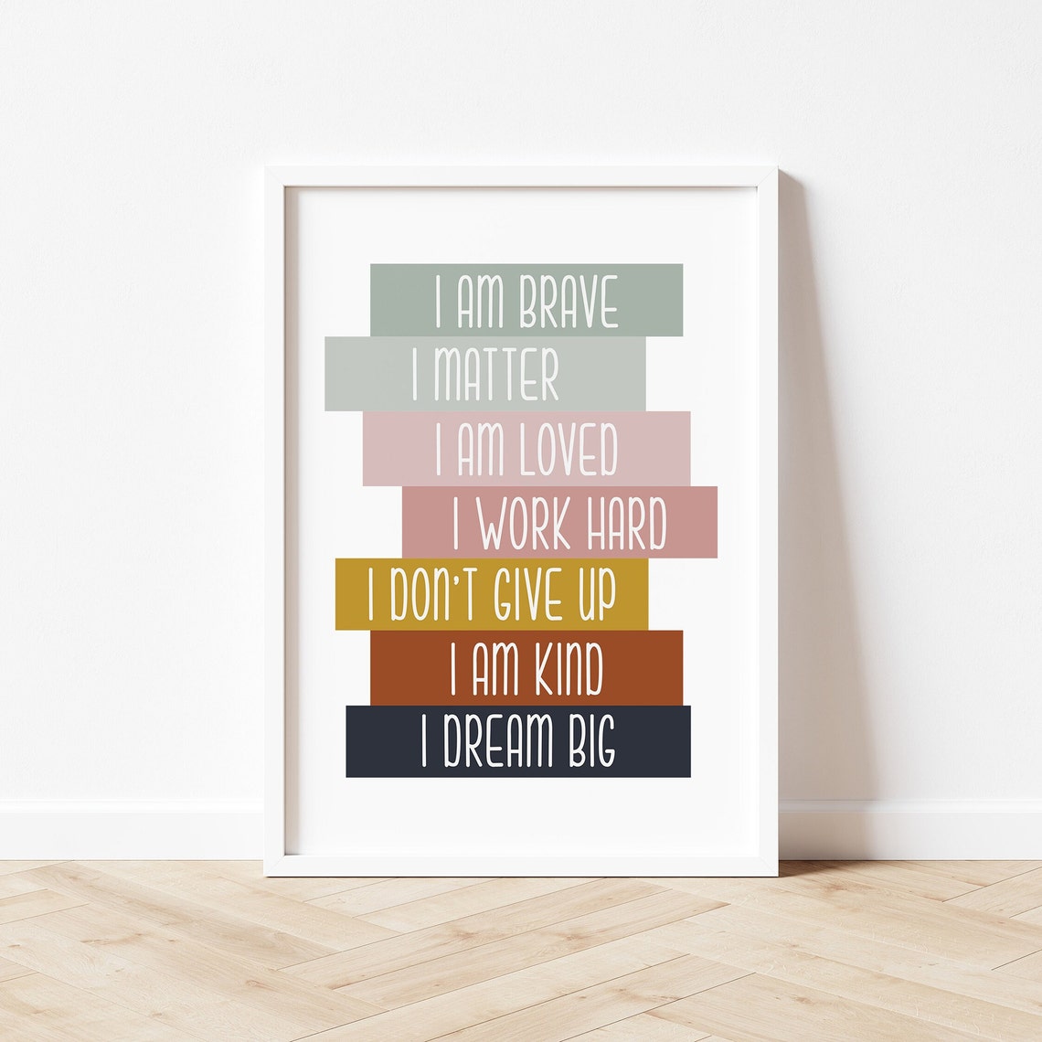 Daily Affirmations Poster Positive Affirmations for Kids - Etsy