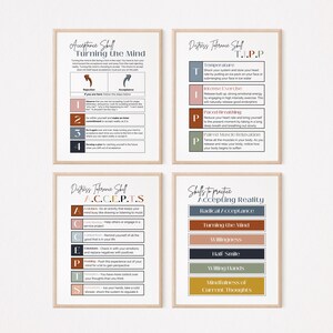DBT Savings Bundle, DBT Skills, Therapy Office Decor, Wise Mind ...