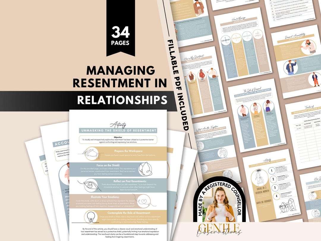 Managing Resentment in Relationships Workbook for Adults and Teens ...