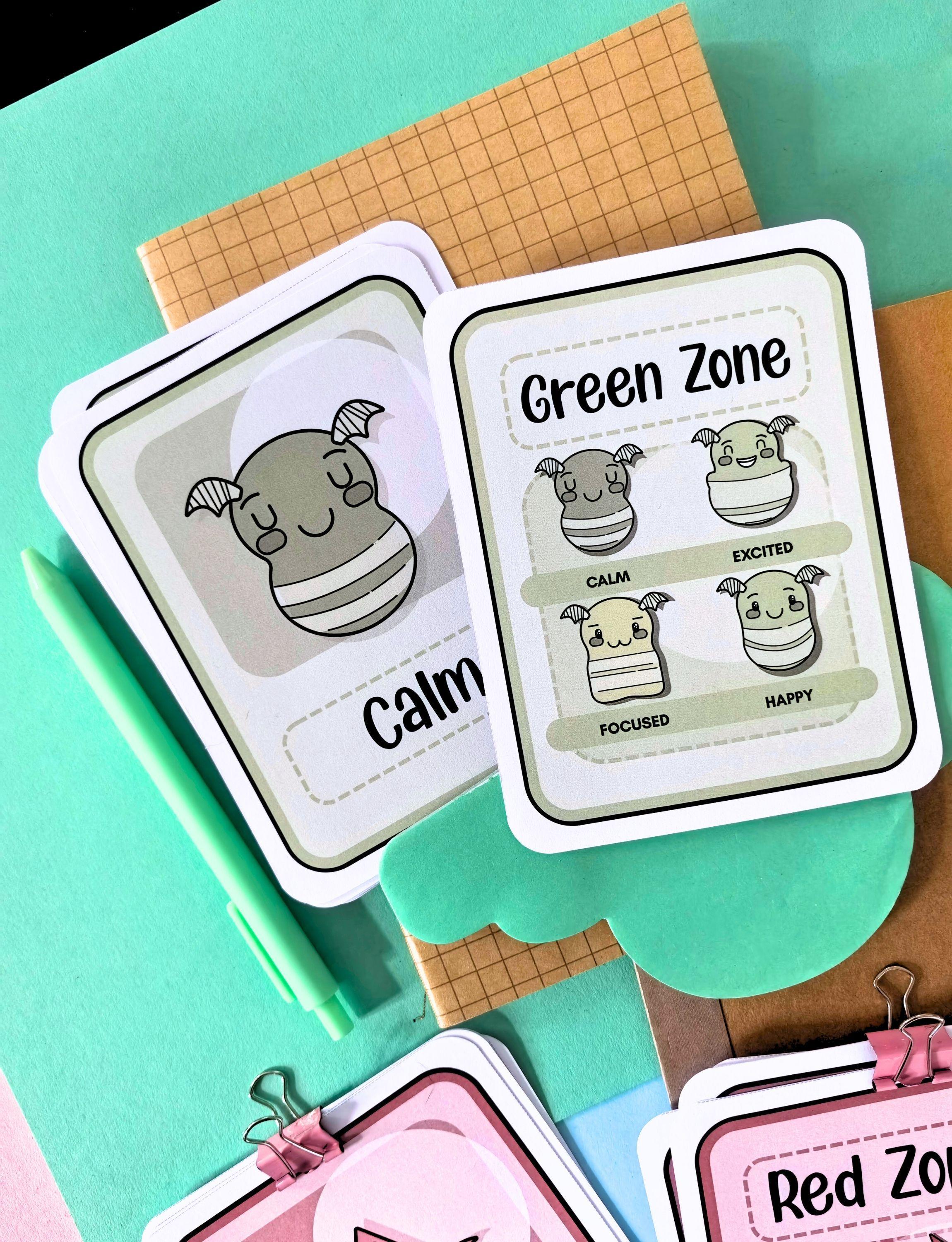 Zones of Regulation Coping Skill Cards, Emotional Regulation, School ...