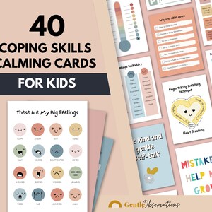 Kids Therapy Bundle, Trauma Worksheets for Kids Grief Workbook, Coping ...