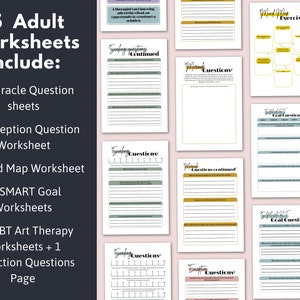 Solution Focused Therapy Bundle Solution Focused Worksheets - Etsy