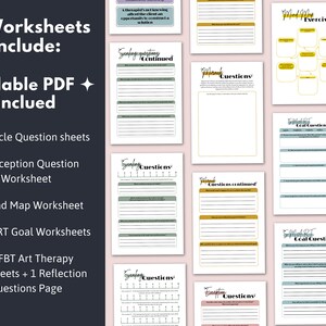 Solution Focused Therapy Fillable Worksheets, SFBT Coping Skills ...