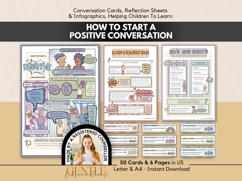 How to Start a Positive Conversation, Social Skills Activities ...