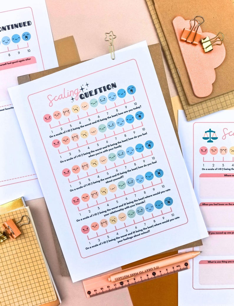 SFBT Worksheets Bundle for Kids, Solution Focused Therapy Worksheets ...