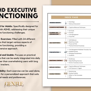 Executive Functioning ADHD Workbook for Adults and ADHD Teens, ADHD ...