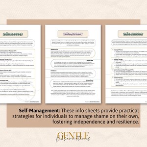 The Compass of Shame Psychoeducational Worksheets Plus 28 Coping Skill ...