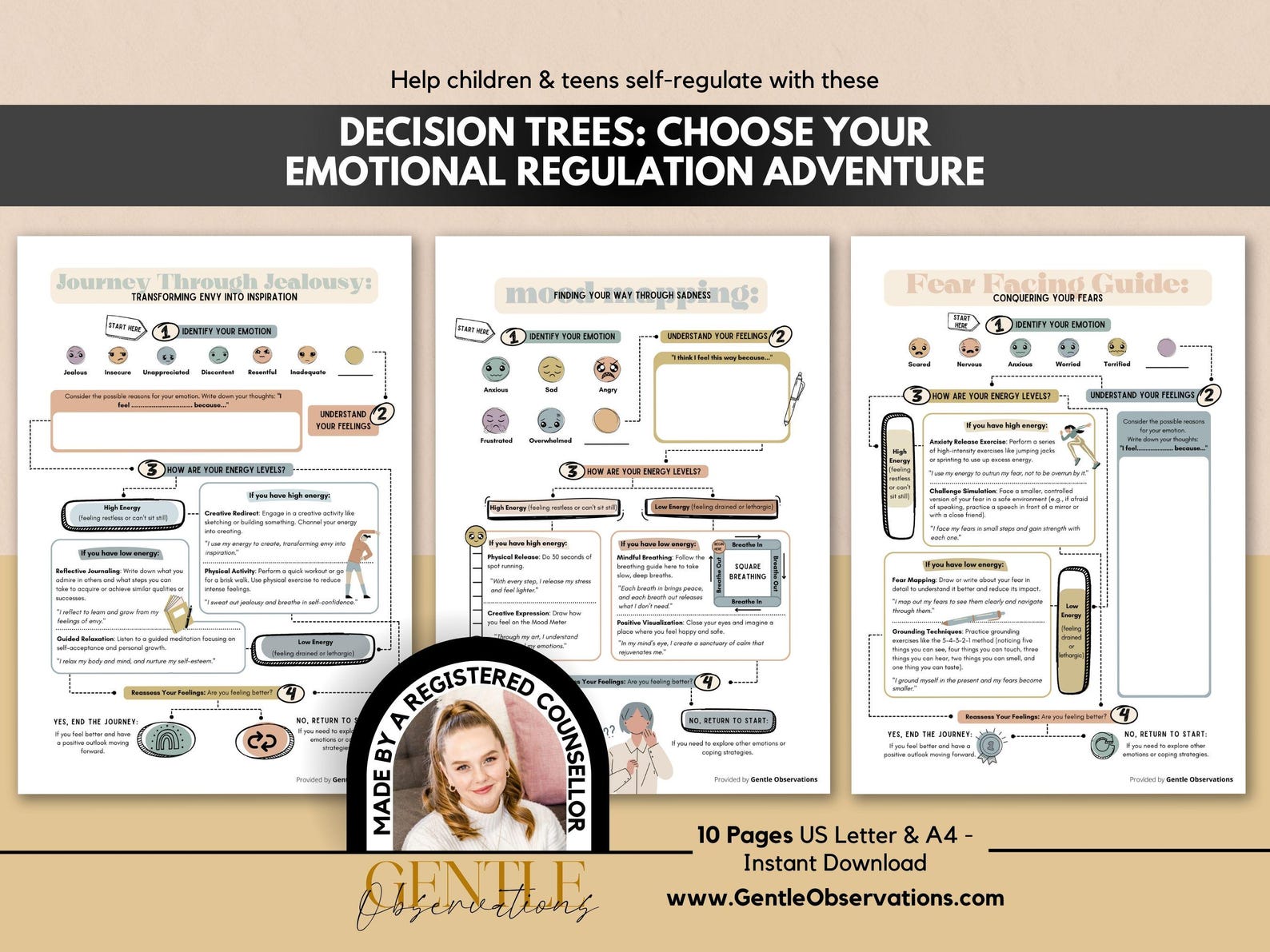 Decision Trees: Emotional Regulation Game for Teens and Children, Art ...