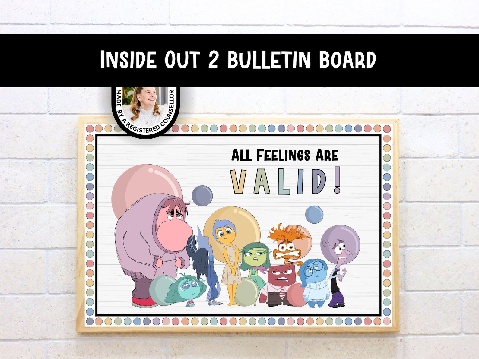 Inside Out 2 Bulletin Board Kit for School Counselors, Classroom ...