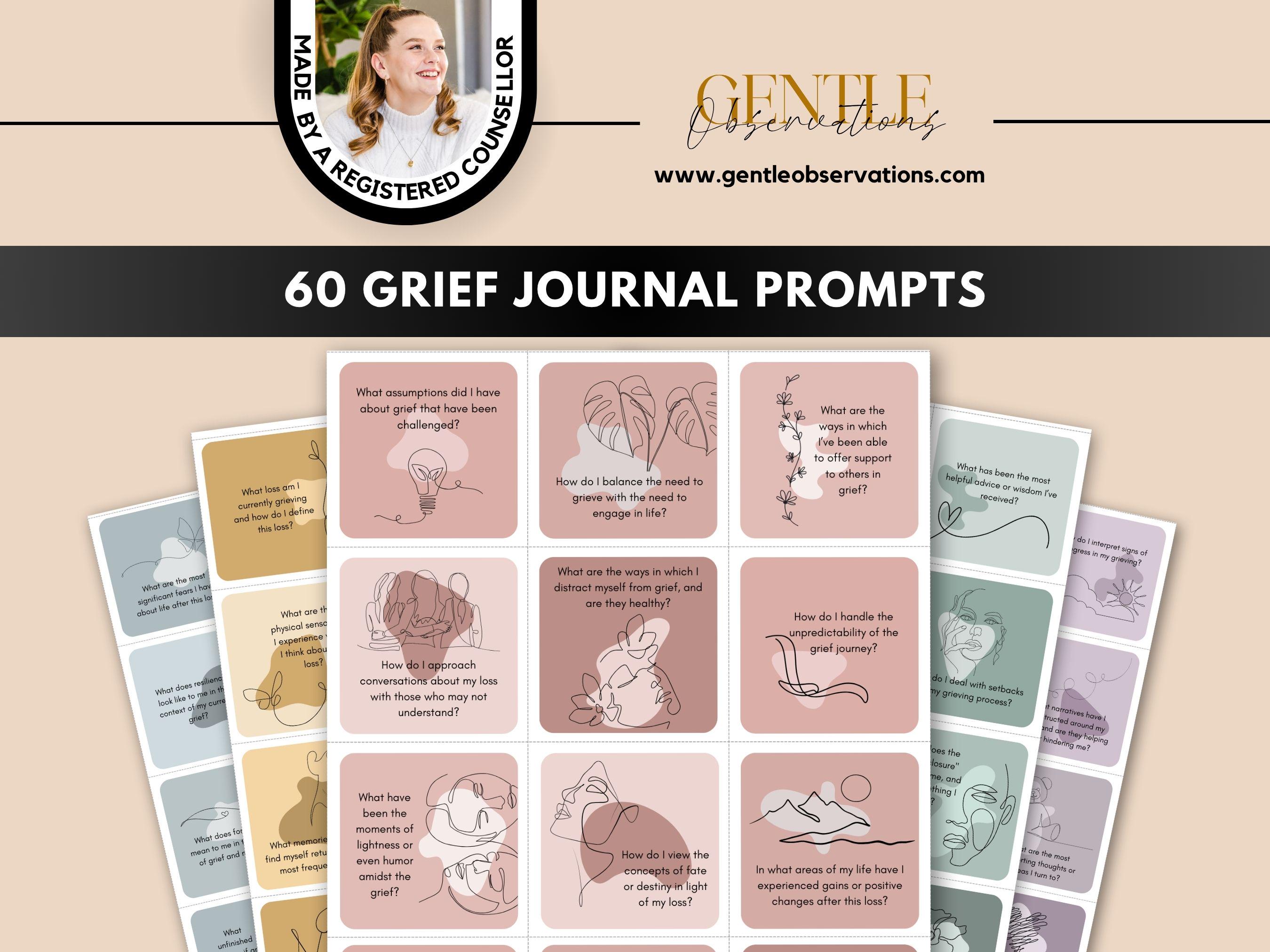 Grief Questions Cards for Teens and Adults, Grief and Loss Therapy Tool ...