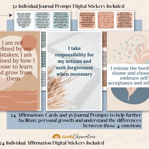 Guilt Vs Shame Mini Bundle, Shame Worksheets, Shame & Guilt Journal ...