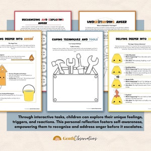 Anger Management Workbook for Kids, Anger Worksheets for Kids ...