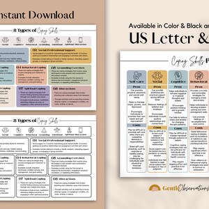 8 Types of Coping Skills Toolkit for Emotional Regulation, Self-care ...