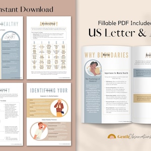 Boundaries Workbook for Teens & Adults, Mental Health Self-care Book ...