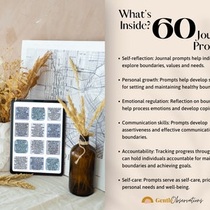 Healthy Boundaries Journal Prompts for Relationships and Mental Health ...