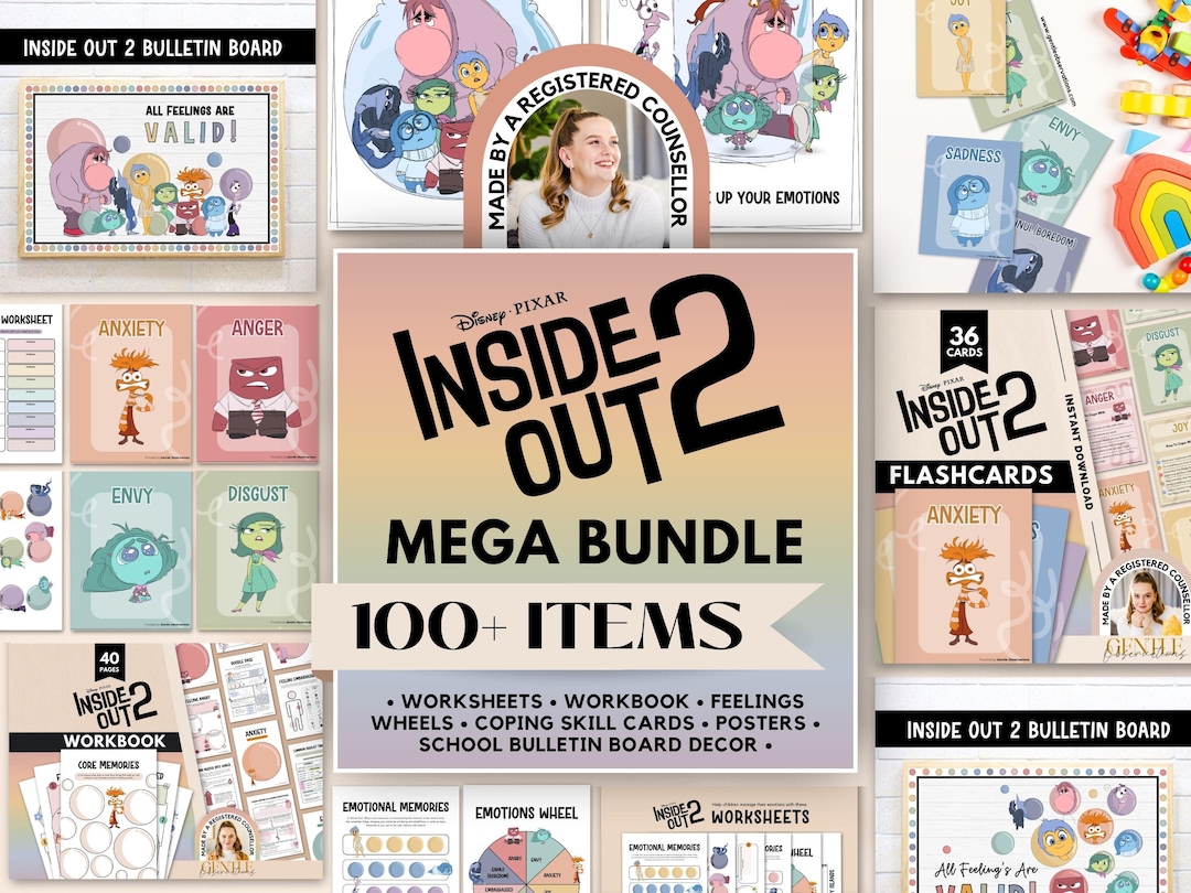 Inside Out 2 Emotional Regulation Bundle for School Counselors, SEL ...