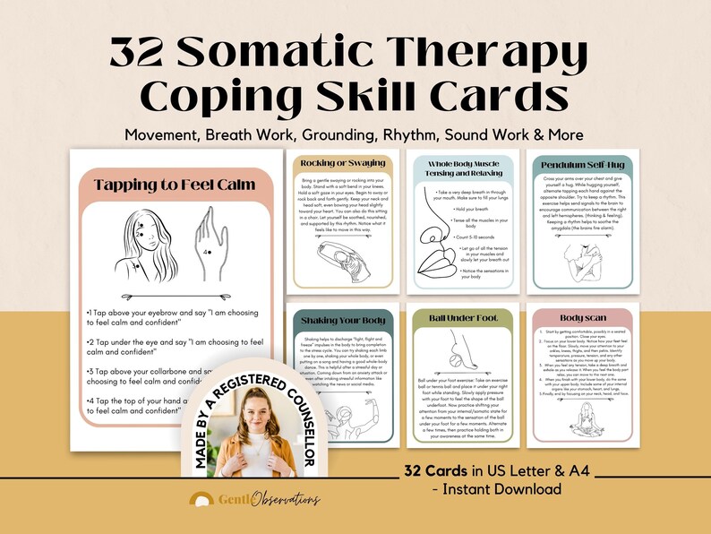 Ejercicios de habilidades de afrontamiento de terapia somática para la ...