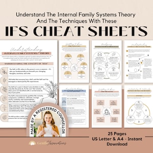 IFS Bundle, Internal Family Systems Worksheets, IFS Cheat Sheets, Parts ...