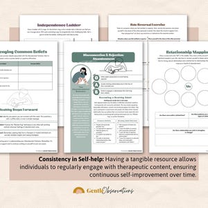 Maladaptive Schemas Workbook & Schema Therapy Worksheets, Counseling ...