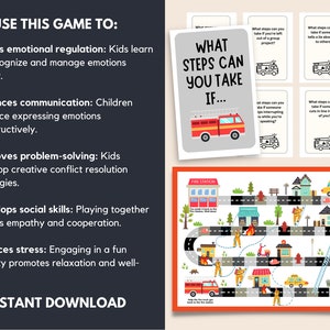 Anger Management Therapy Game for Kids, Conflict Resolution, Problem ...